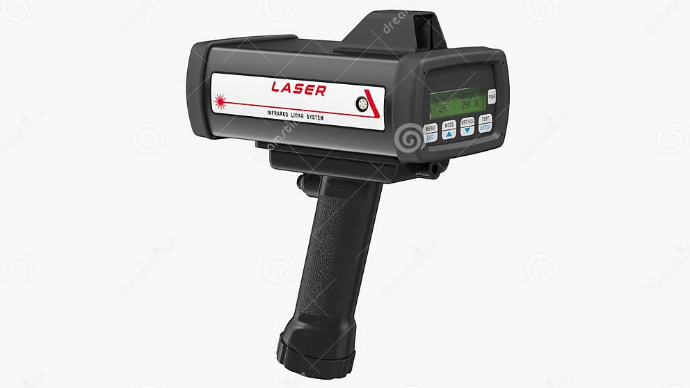 Infrared Lidar Speed Detection Device with Display Stock Image - Image ...