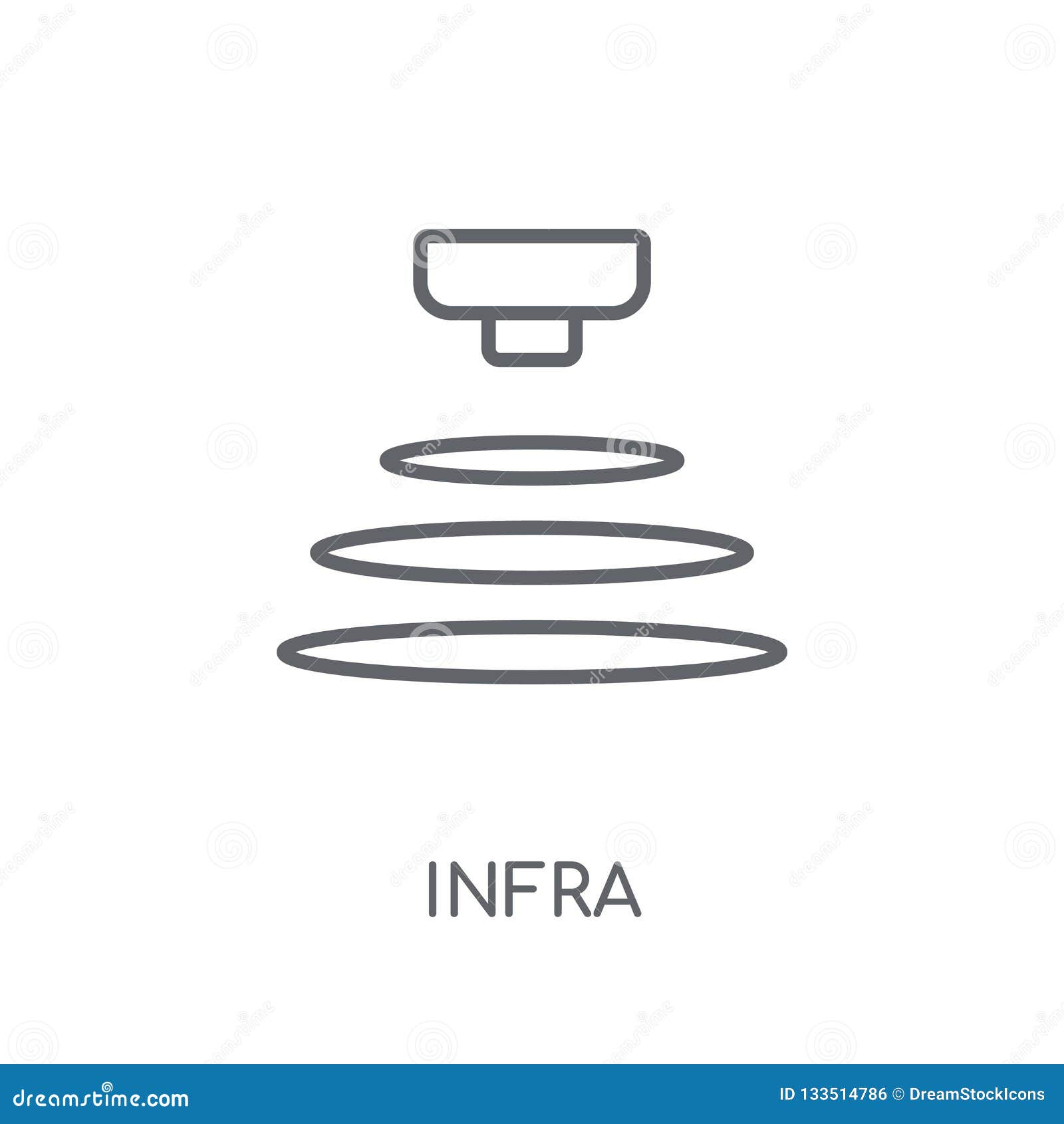 Infrared Linear Icon. Modern Outline Infrared Logo Concept on Wh Stock ...