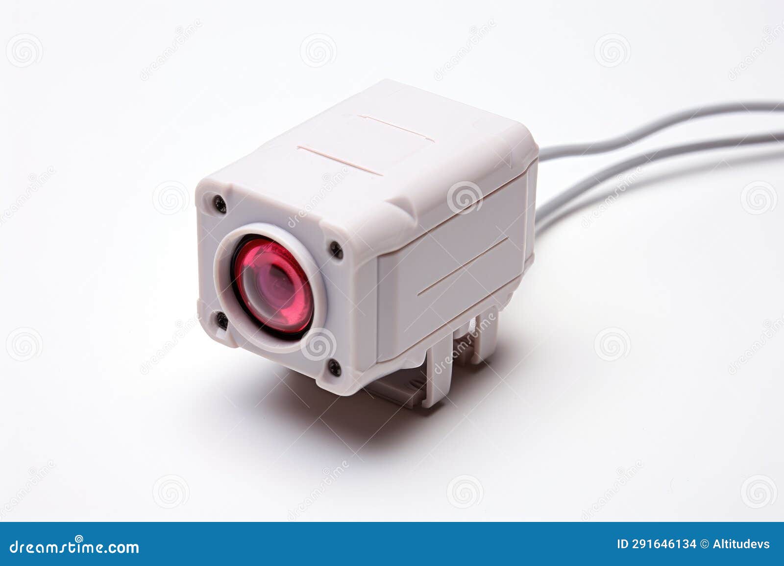 Infrared Motion Sensor on a White Isolated Background Stock Photo ...