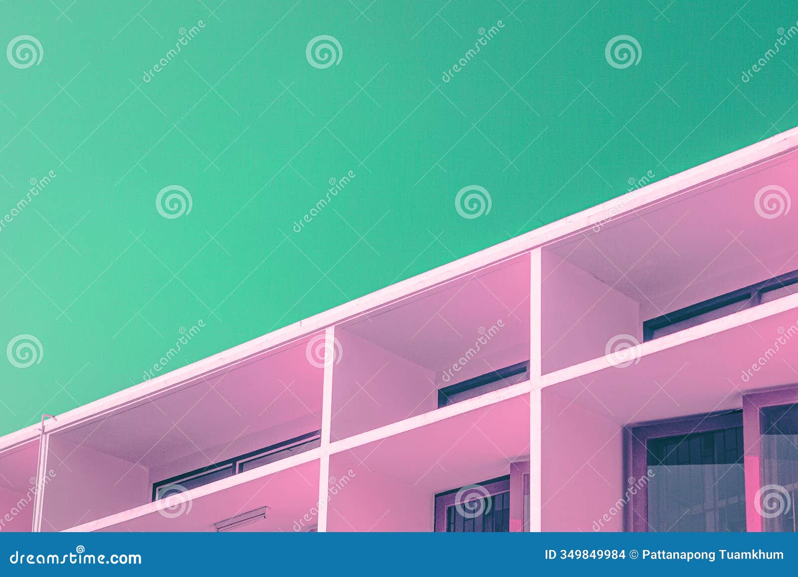 Infrared Photography, Building with a Simple and Modern Architectural ...