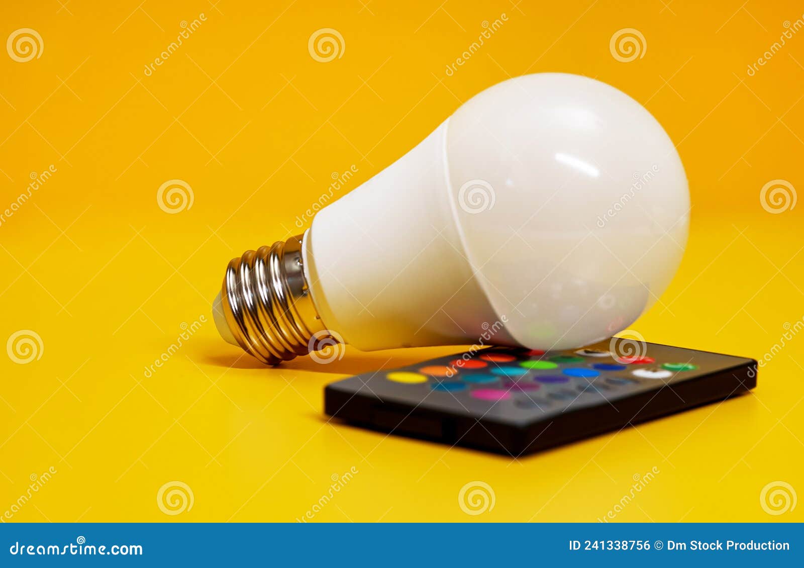 Infrared Remote Control for Control of LED-lamp Stock Photo - Image of ...