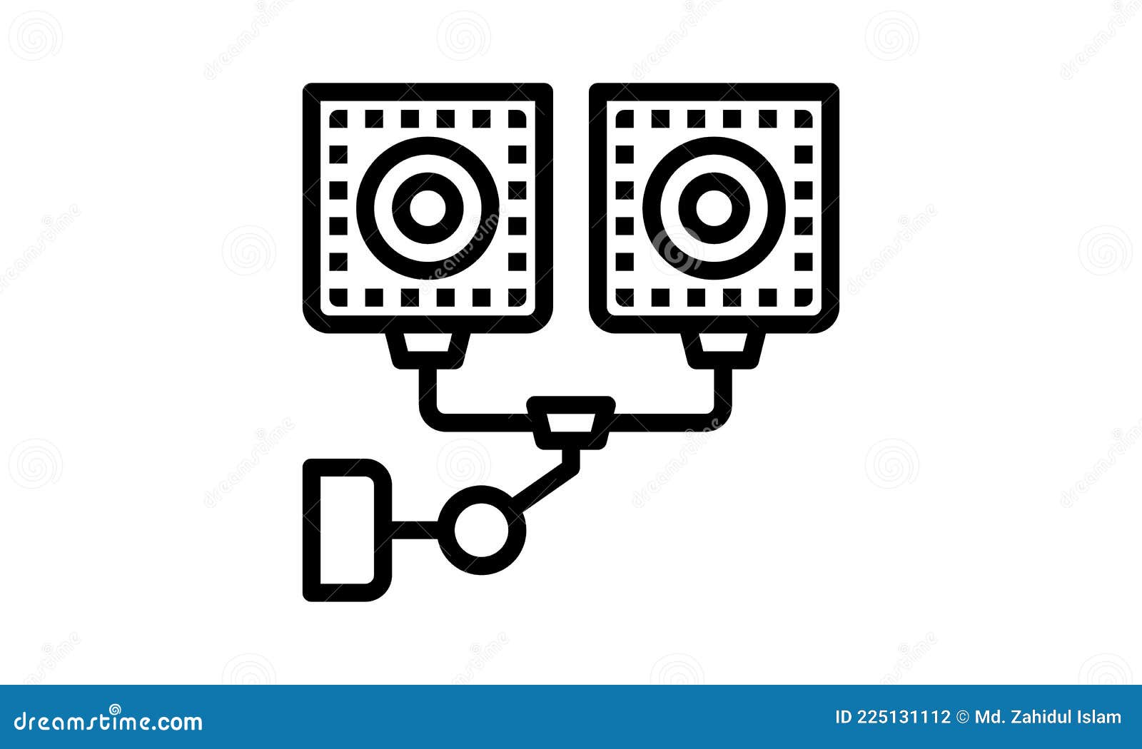 Infrared Surveillance Camera Icon Vector Image Stock Illustration ...