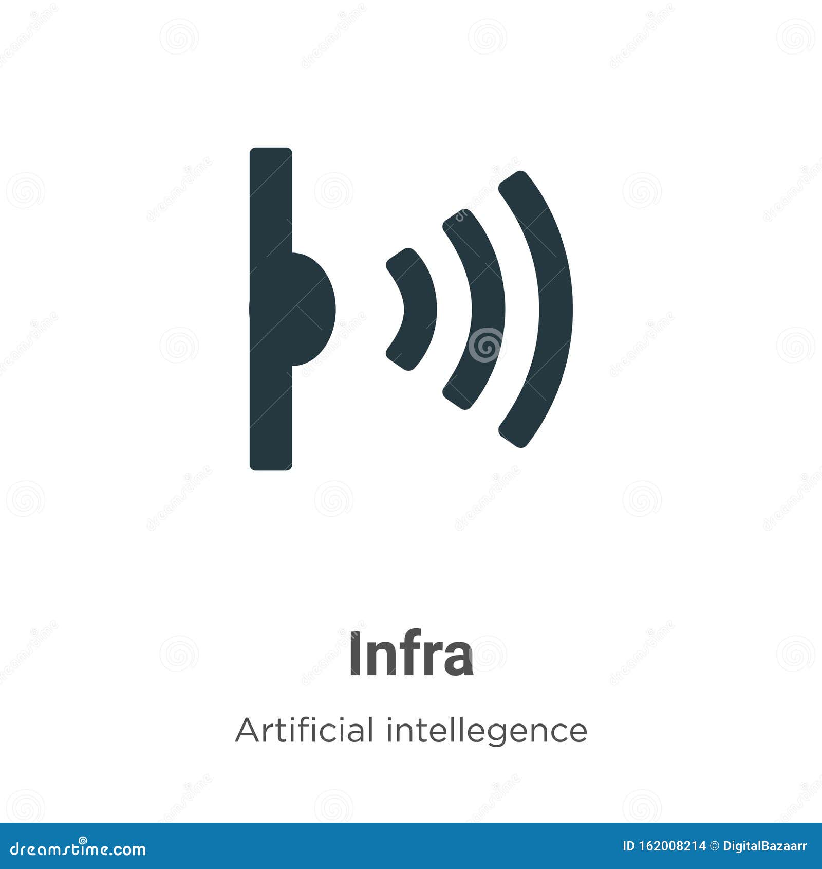 Infrared Vector Icon on White Background. Flat Vector Infrared Icon ...