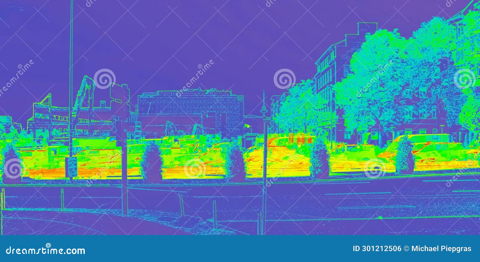 Infrared View of Heavy Fast Moving Traffic - Motion Infrared Map Stock ... Infrared View of Heavy Fast Moving Traffic - Motion Infrared Map Stock ...