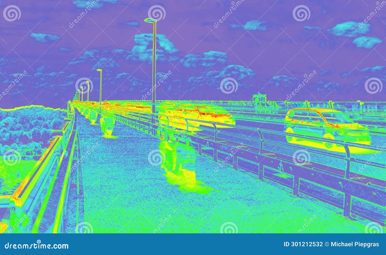 Infrared View of Heavy Fast Moving Traffic - Motion Infrared Map Stock ... Infrared View of Heavy Fast Moving Traffic - Motion Infrared Map Stock ...