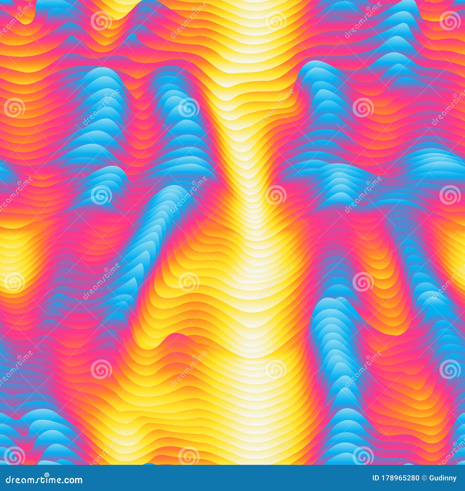 Infrared Waves Seamless Pattern Stock Vector - Illustration of texture ...