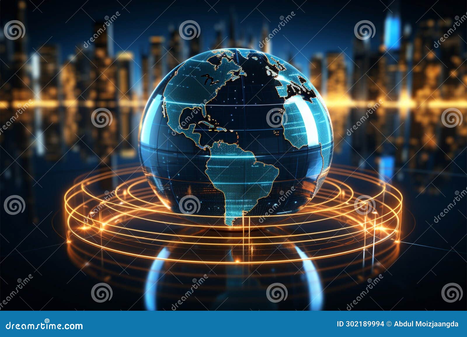 Infrastructural Brilliance Globe with Lines, Symbolizing Global Data ...