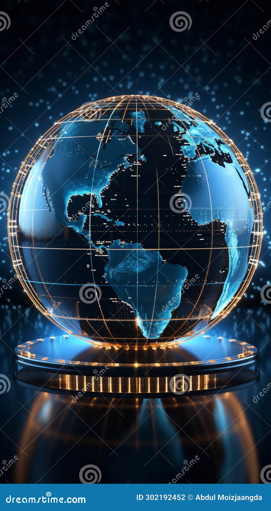 Infrastructural Brilliance Globe with Lines, Symbolizing Global Data ...