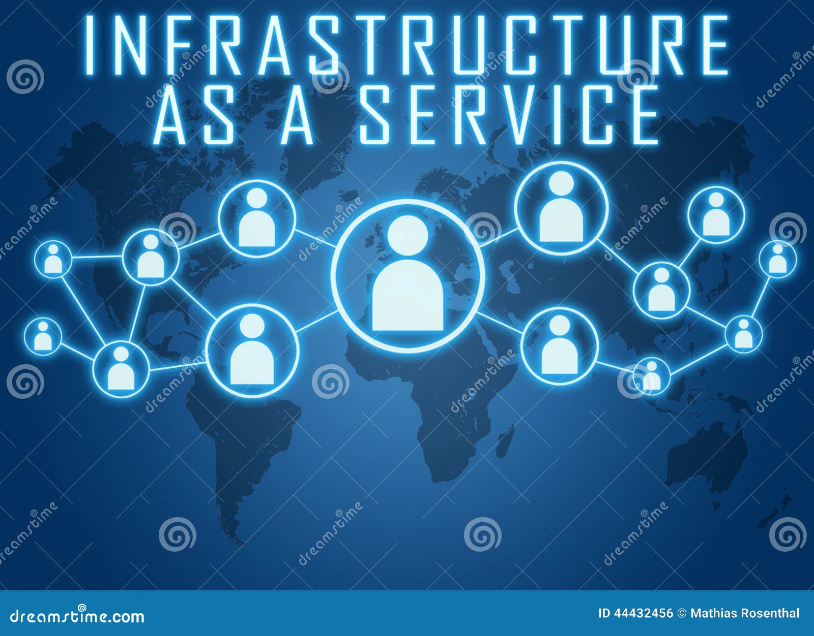 Infrastructure As a Service Stock Illustration - Illustration of iaas ...