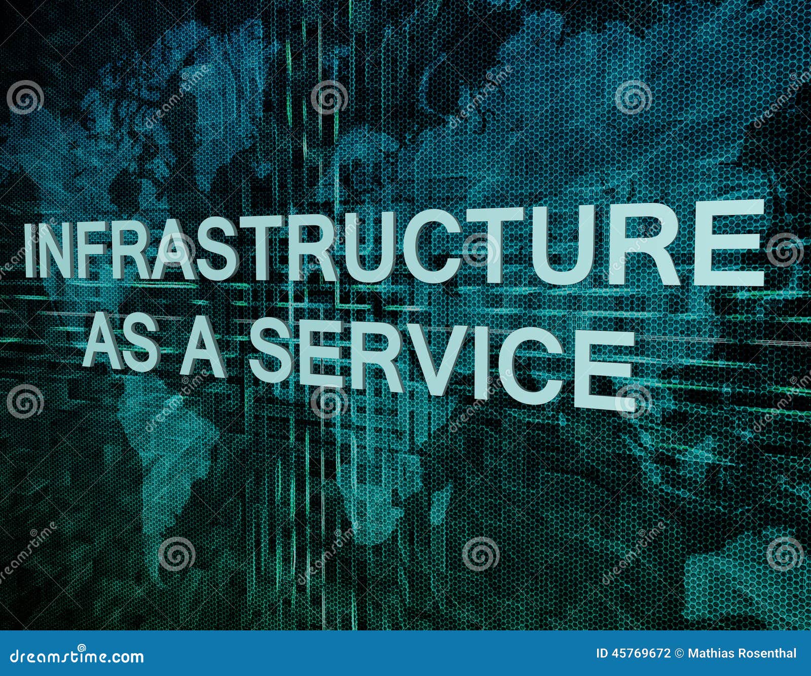 Infrastructure As a Service Stock Illustration - Illustration of ...