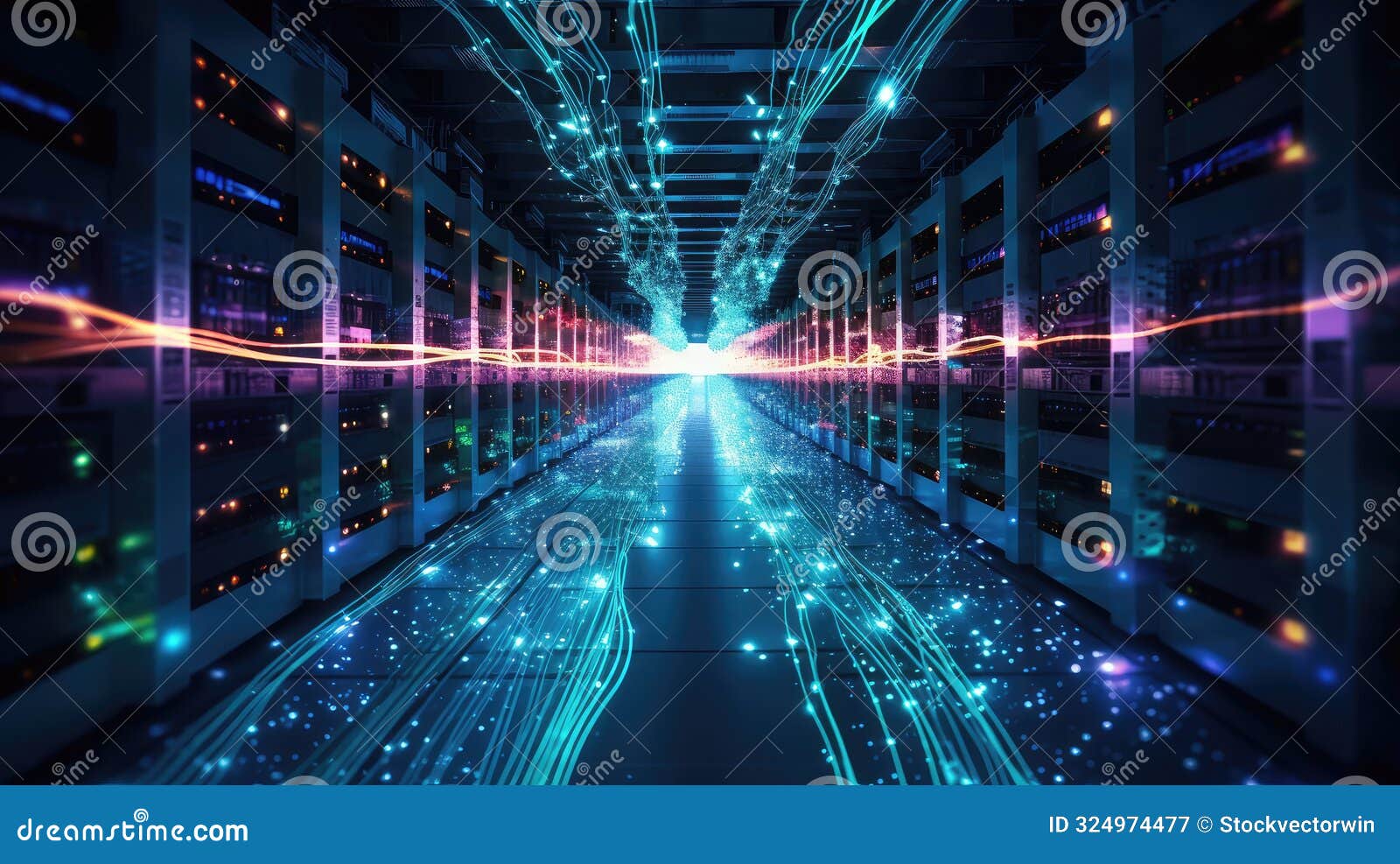 Infrastructure Background Technology Stock Illustration - Illustration ...
