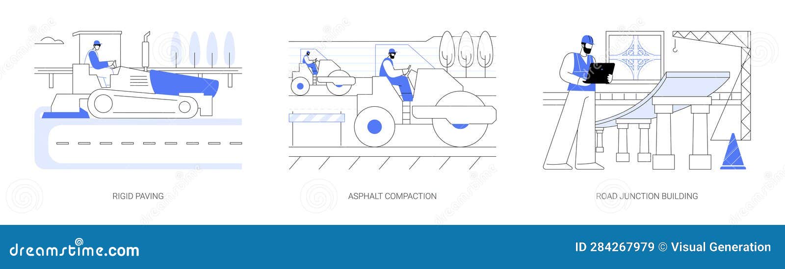 Infrastructure Building Abstract Concept Vector Illustrations. Stock ...