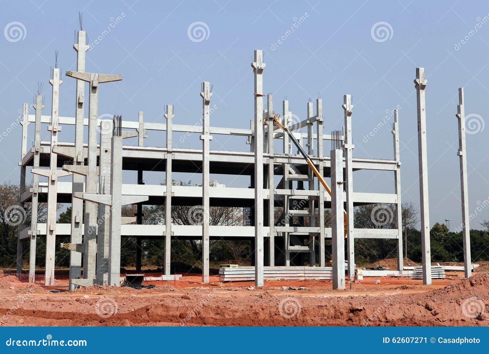 Infrastructure Construction Stock Image - Image of prefab, structure ...