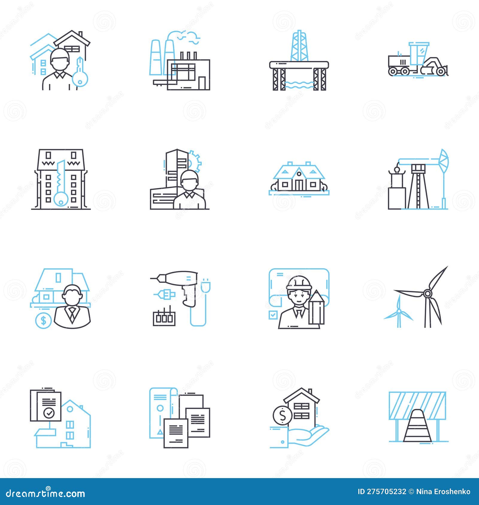 Infrastructure Creation Linear Icons Set. Development, Planning ... Infrastructure Creation Linear Icons Set. Development, Planning ...