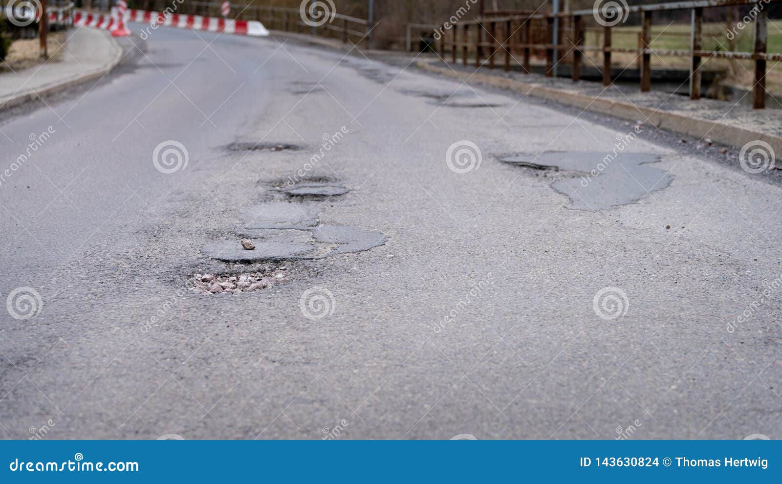 Infrastructure Degradation. Poor Condition of the Road Surface Stock ...