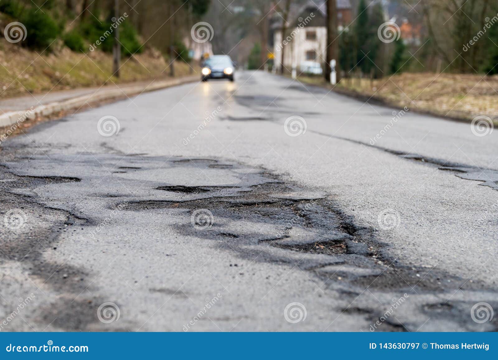 Pothole - Infrastructure Degradation. Poor Condition of the Road ...
