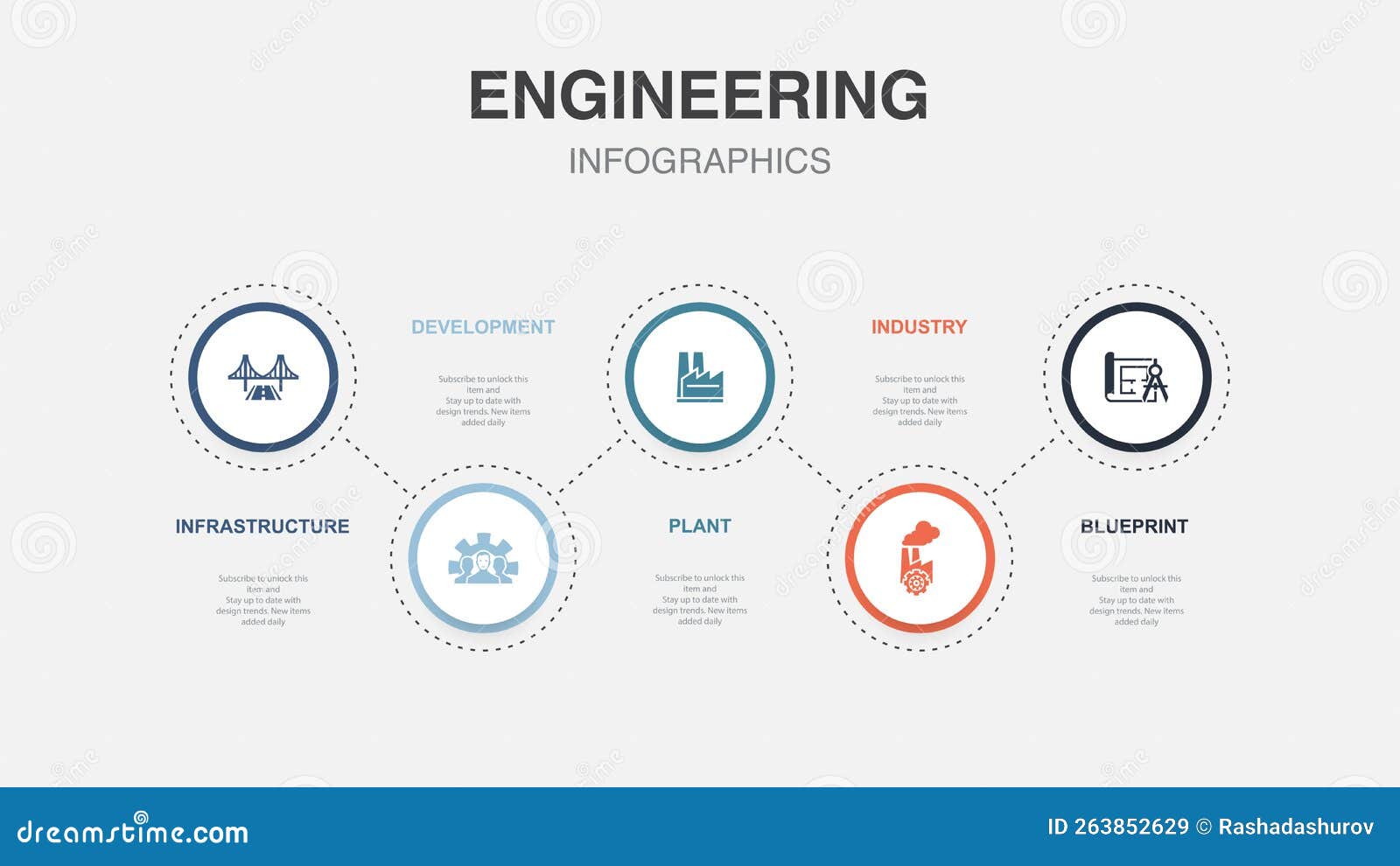 Infrastructure, Development, Plant Stock Vector - Illustration of flat ...