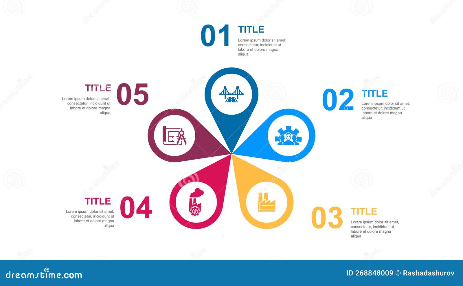 Infrastructure, Development, Plant Stock Vector - Illustration of ...
