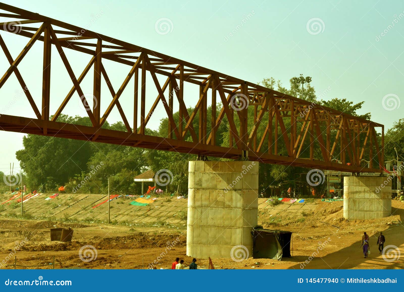 Infrastructure Facility Development Growth Bridge Stock Photo - Image ...