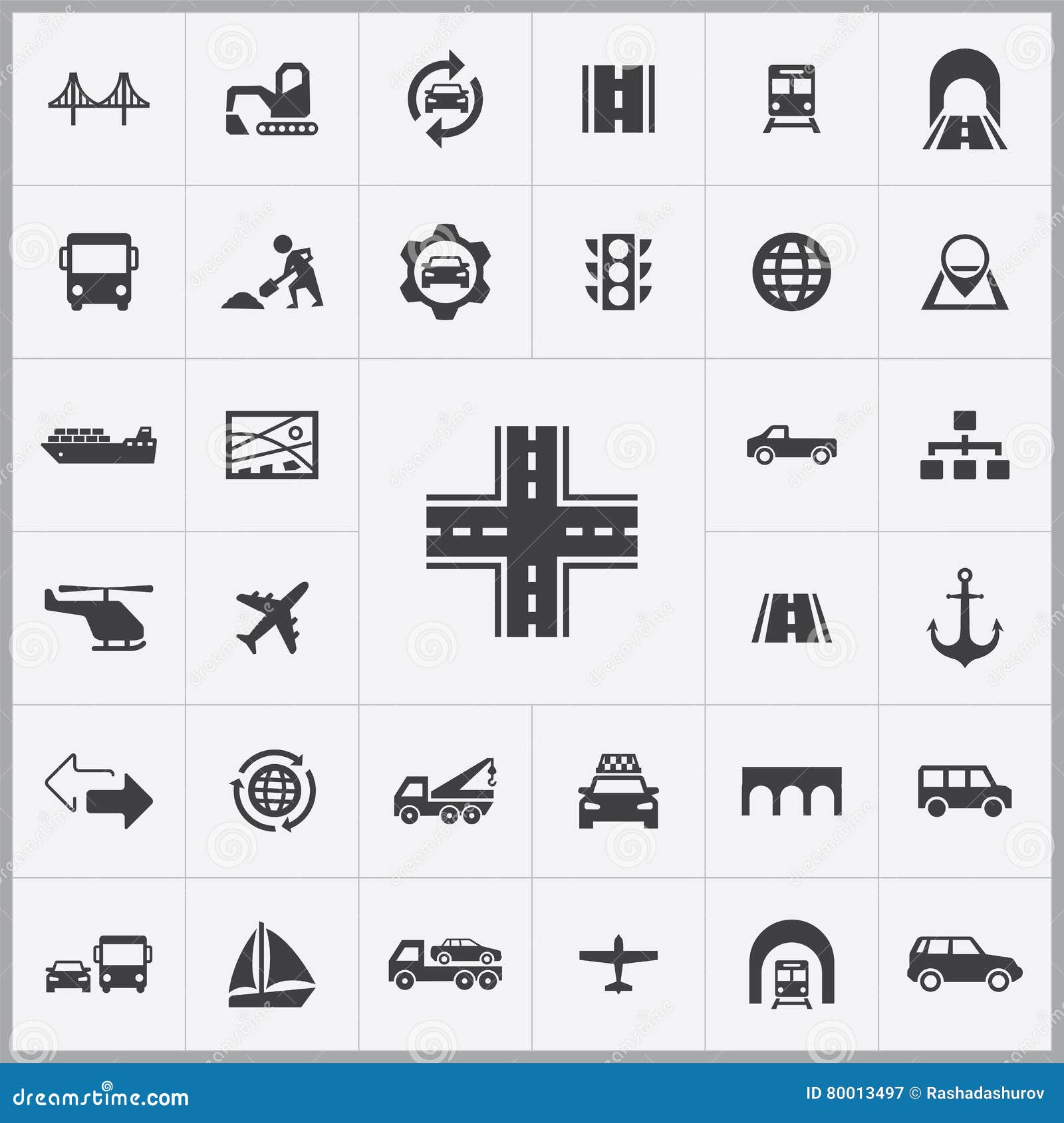 Infrastructure Icons Universal Set Stock Vector - Illustration of tram ...