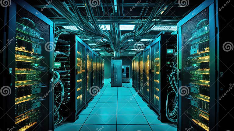 Infrastructure Information Technology Support Stock Illustration ...