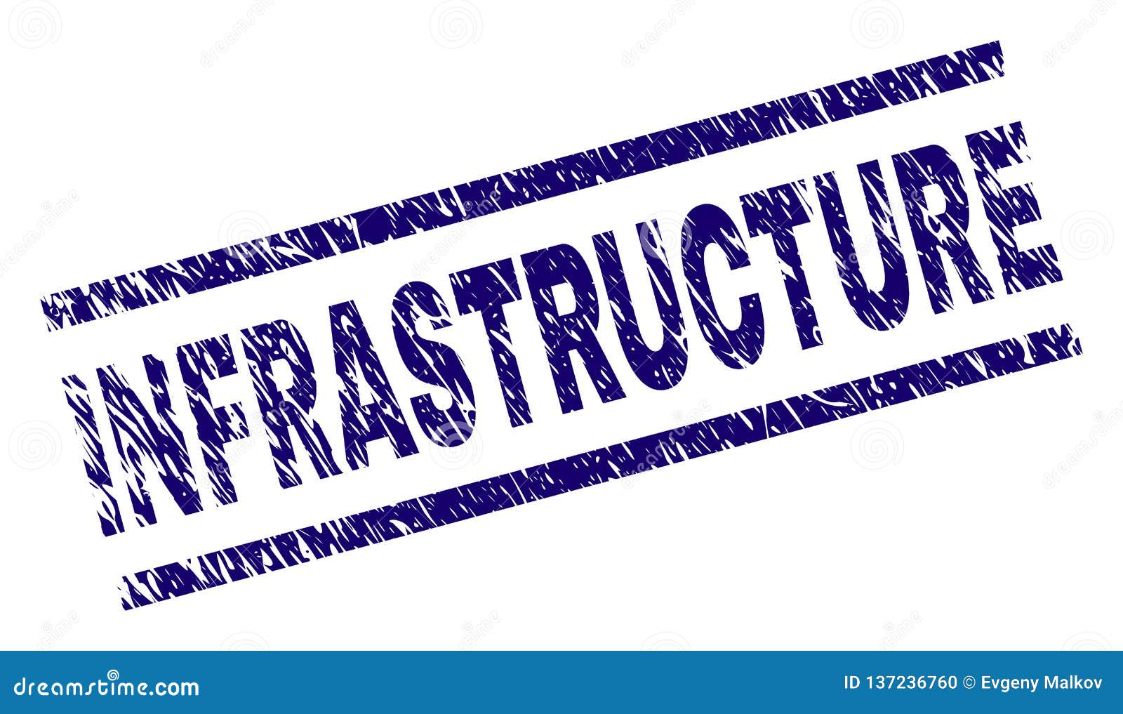 Scratched Textured INFRASTRUCTURE Stamp Seal Stock Vector ...