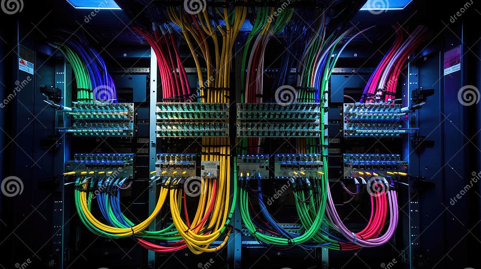 Infrastructure Structured Cabling Network Stock Illustration ...