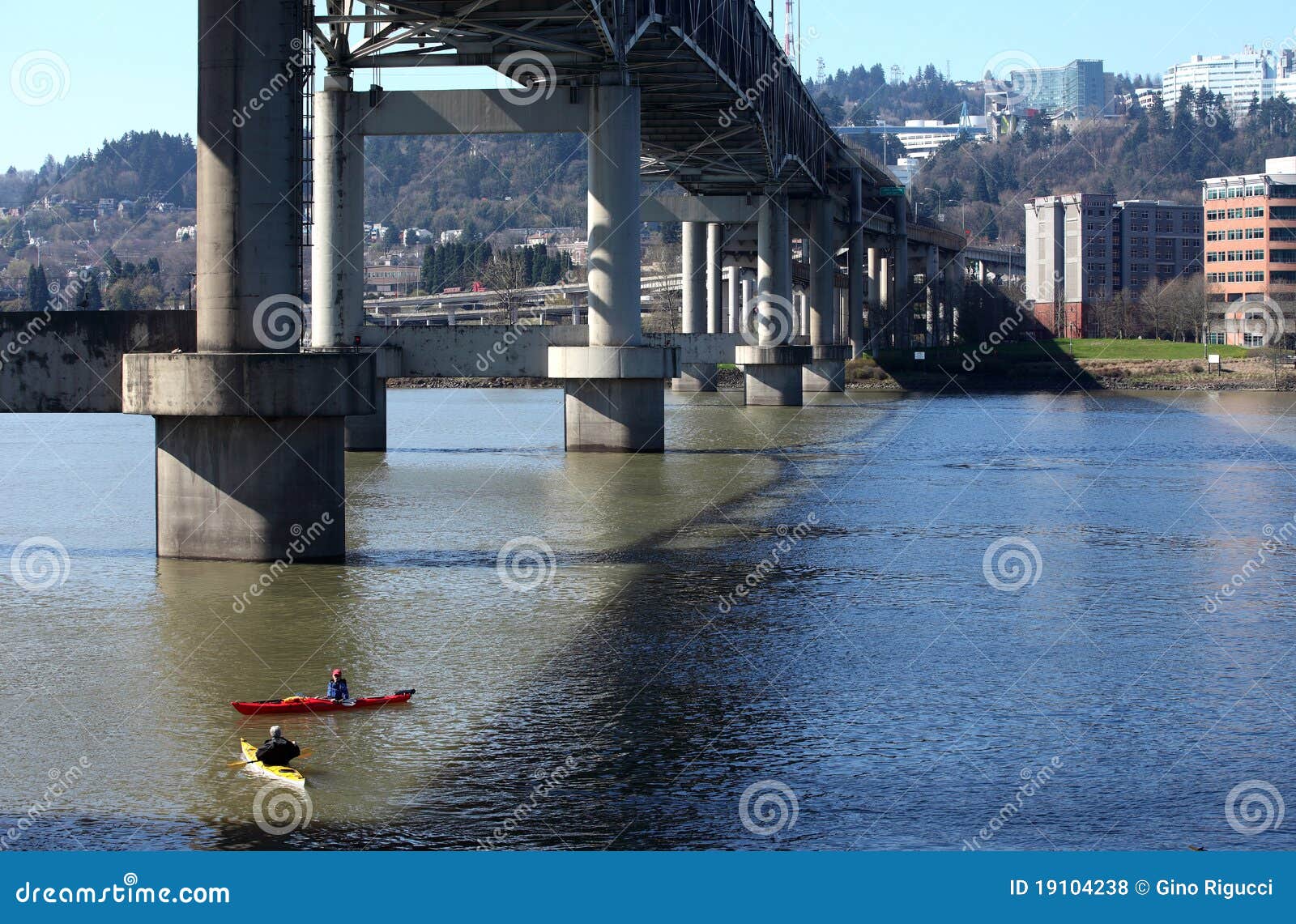 Infrastructure Transportation I-5 Bridge. Stock Photo - Image of signs ...