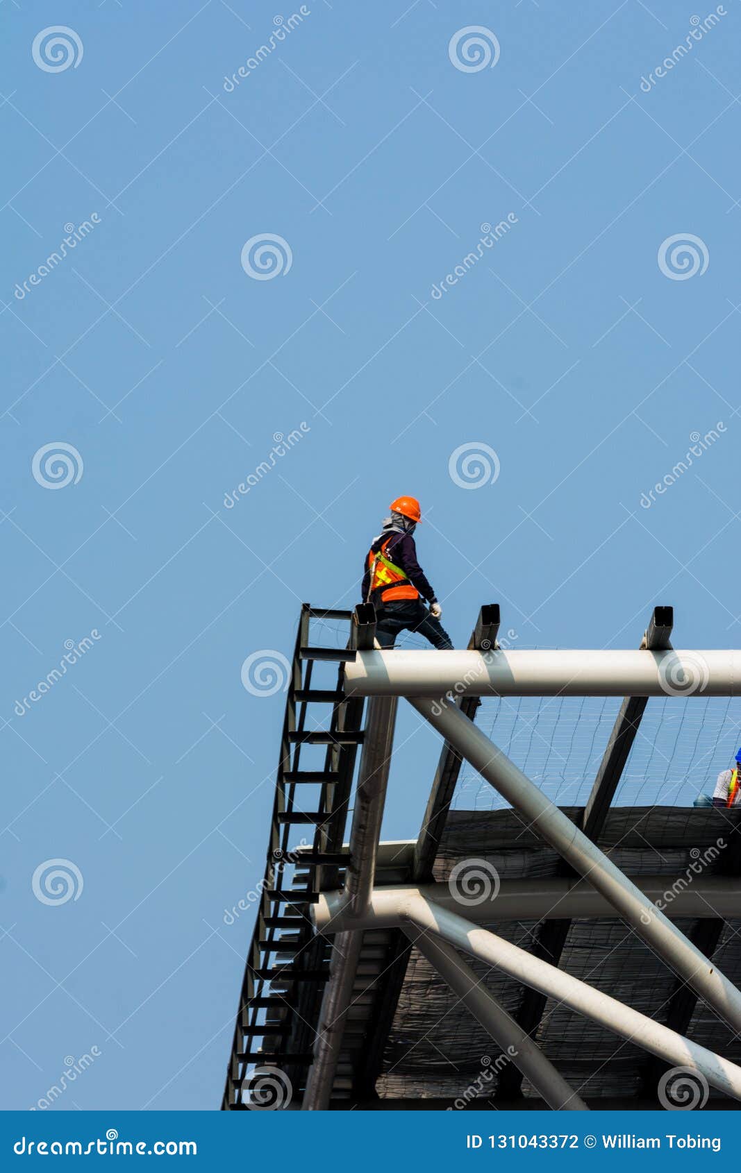 Infrastructure workers editorial photography. Image of background ...