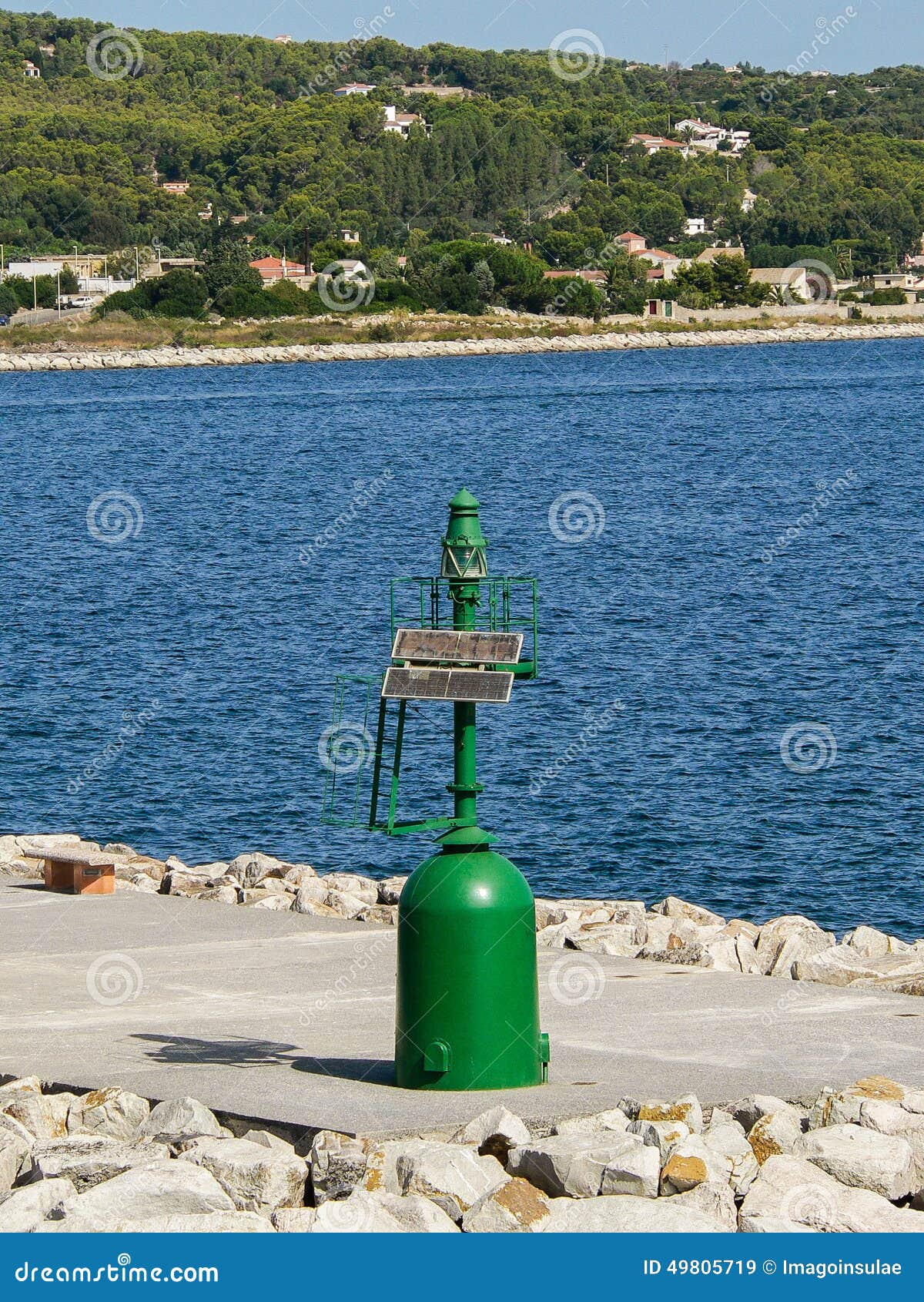 Infrastructures De Port Signal De Feu Vert Image stock - Image du ...