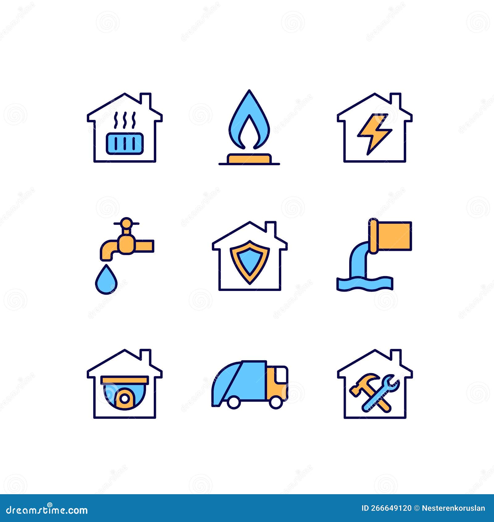 Infrastructures Pixel Perfect RGB Color Icons Set Stock Vector ... Infrastructures Pixel Perfect RGB Color Icons Set Stock Vector ...