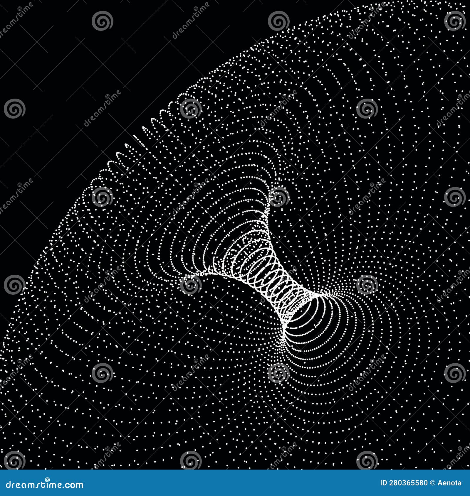 Involute Futuristic Structure Cartoon Vector | CartoonDealer.com #280365305