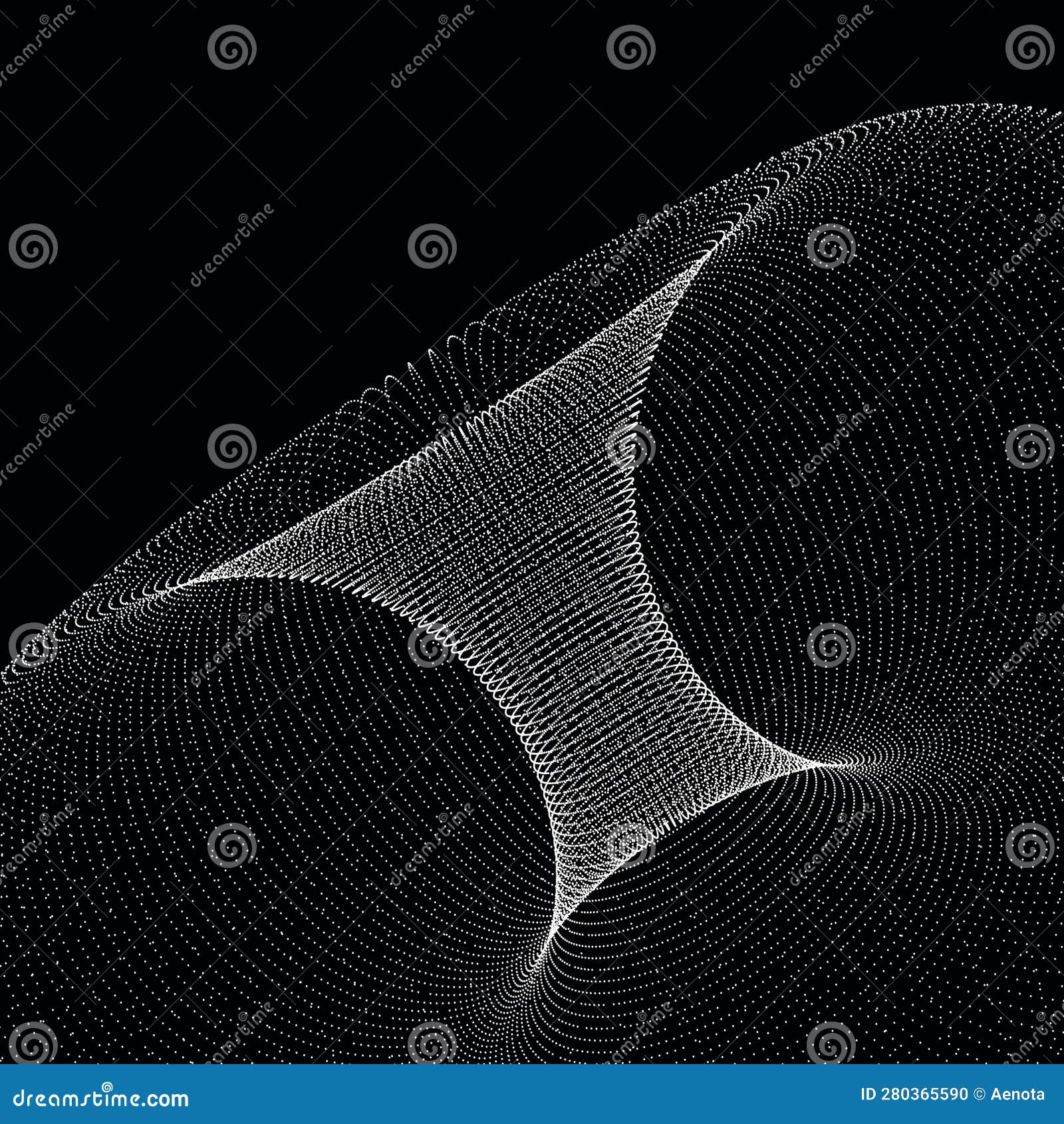 Involute Futuristic Structure Cartoon Vector | CartoonDealer.com #280365305