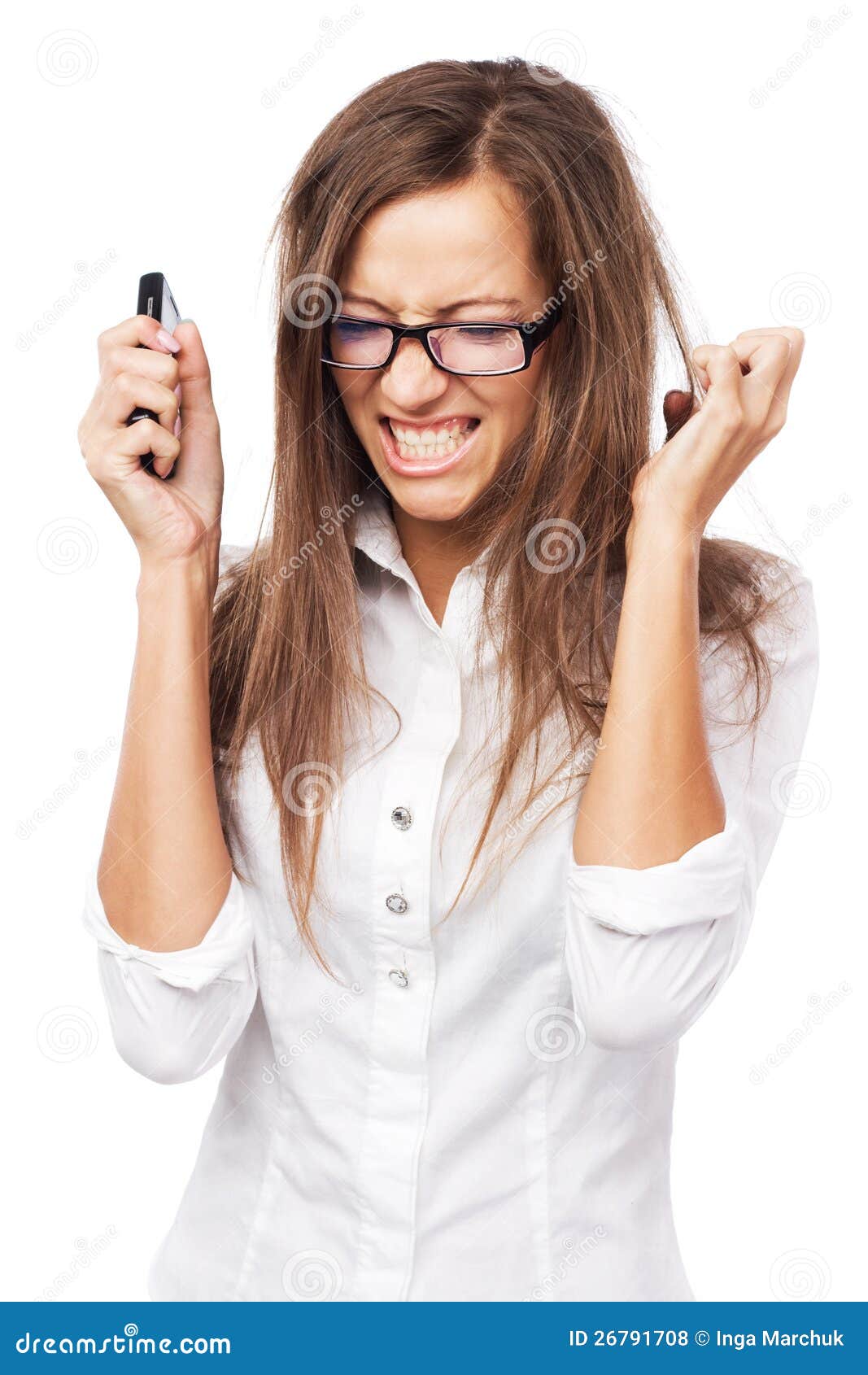 Enraged Infuriated Man Baring His Teeth. Portrait Of A Young Man On ...