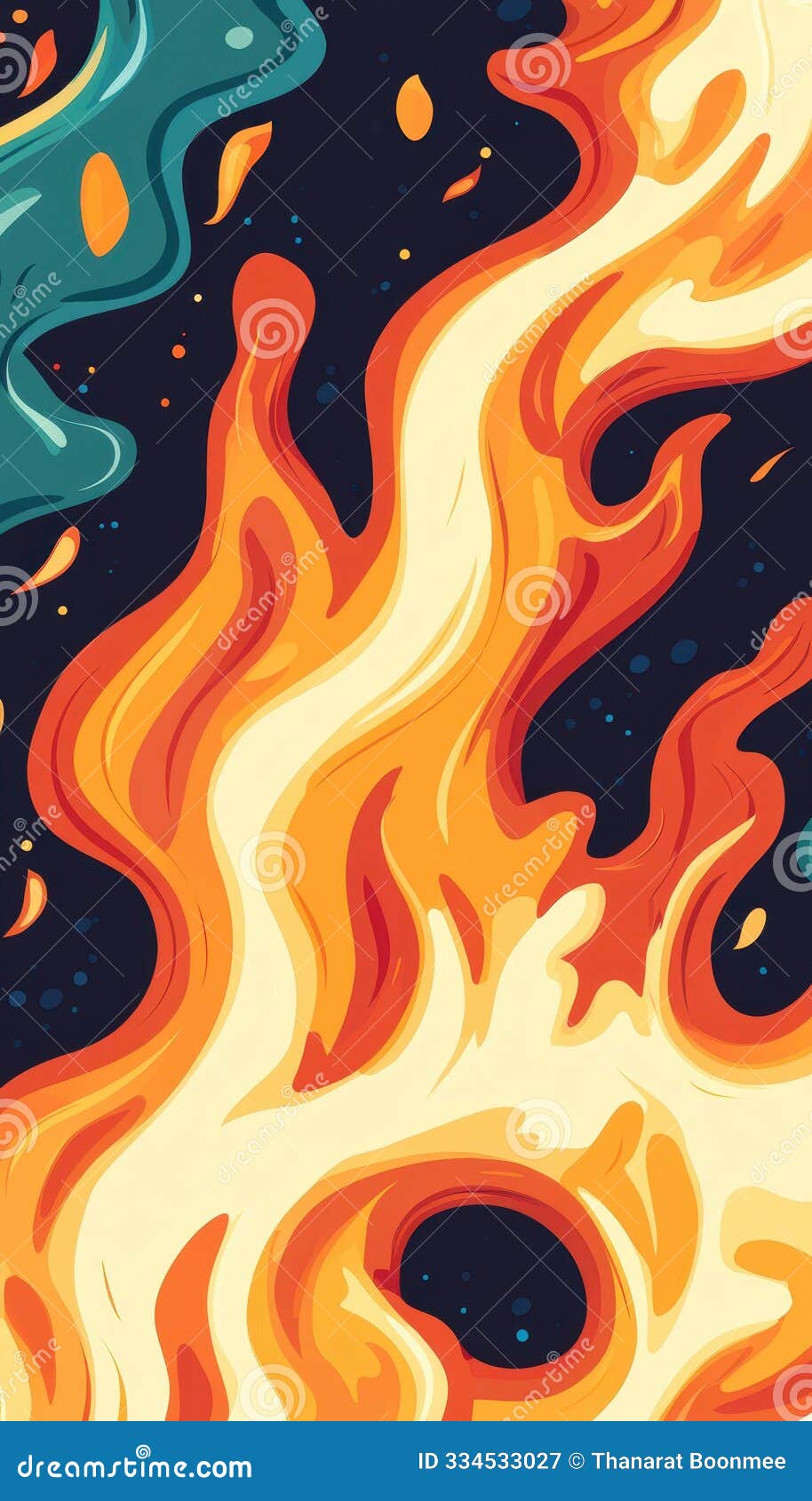 Celebrate the Vibrancy of Flame in Our Stunning Fire Frame Vector ...