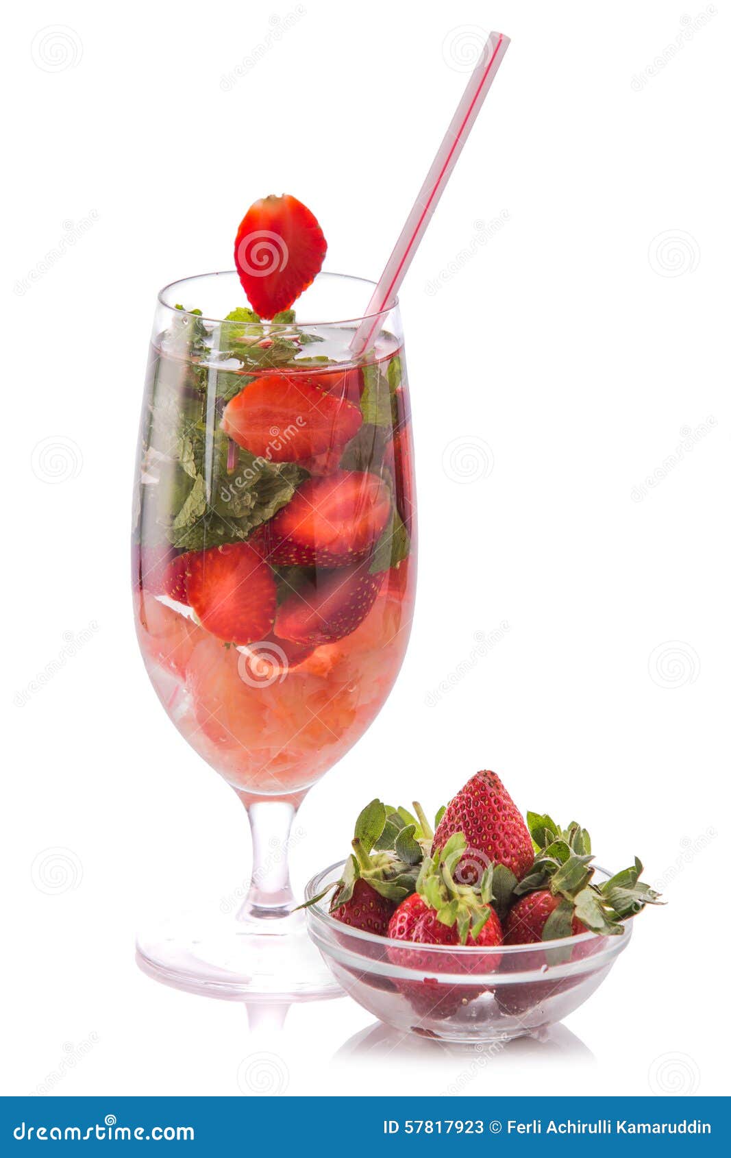 Infused Water Mix of Strawberry and Grapefruit Stock Image - Image of ...