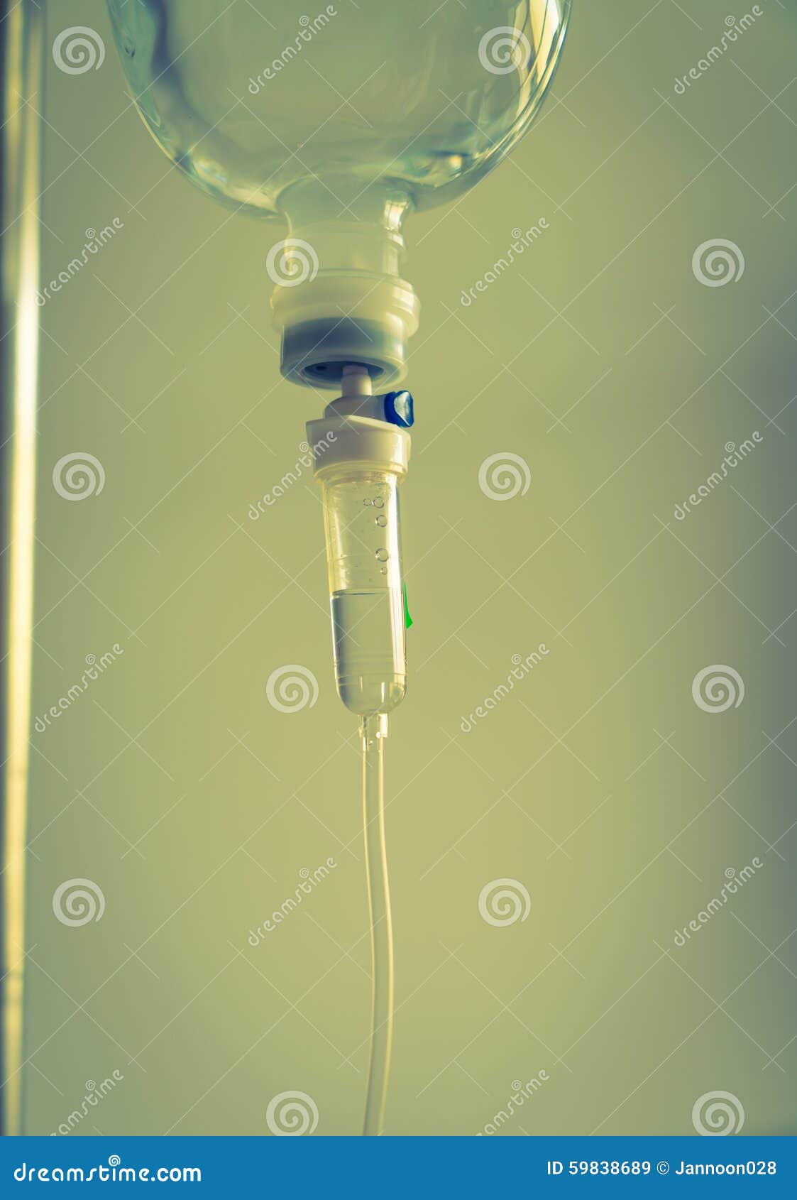 Infusion Bottle with IV Solution ( Filtered Image Processed Vint Stock ...