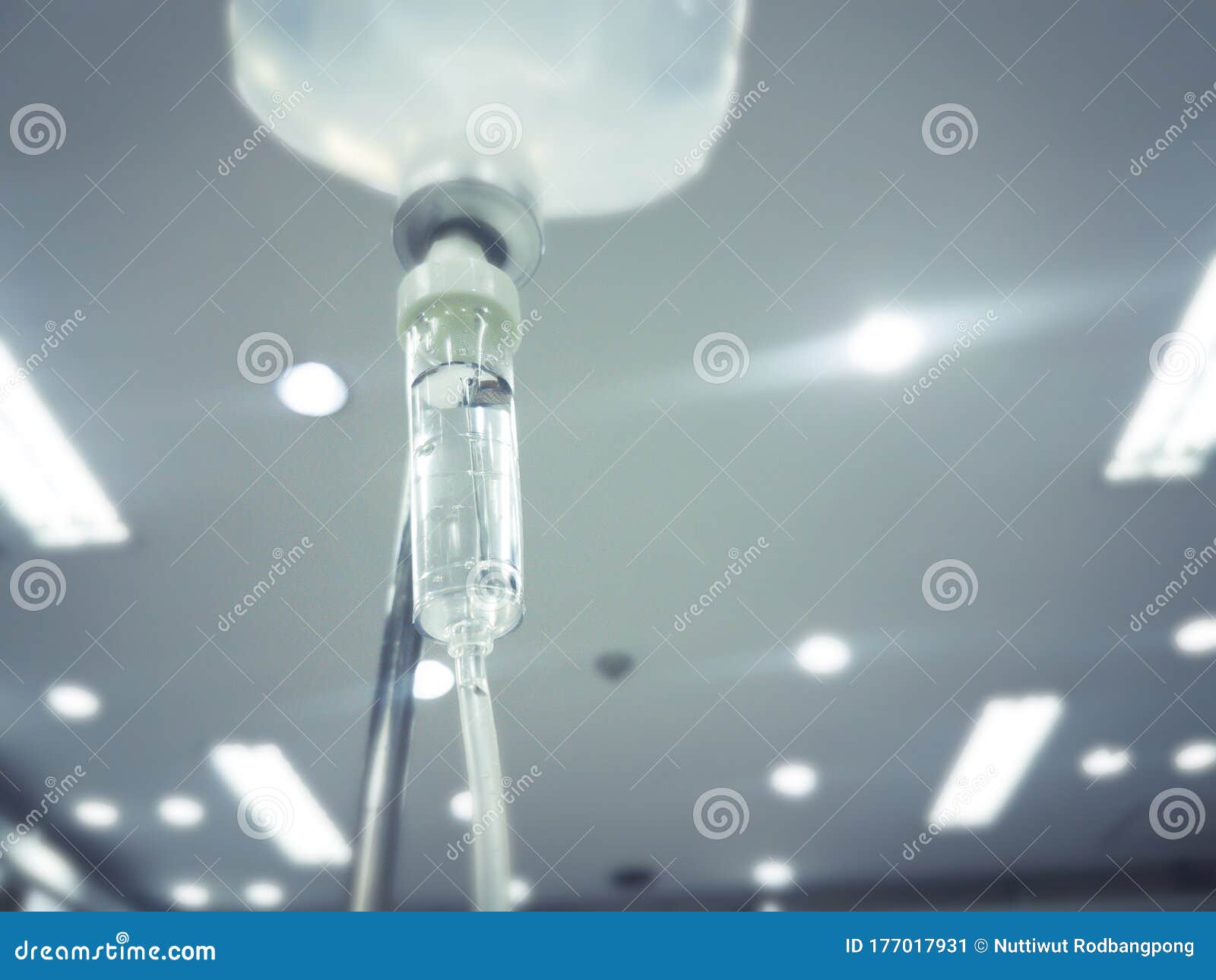 Infusion Bottle with IV Solution in Hospital . Stock Image - Image of ...