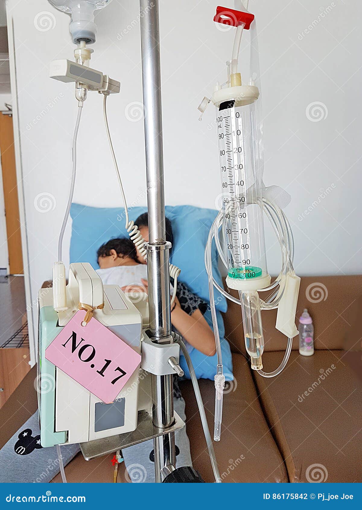Infusion Bottle with IV Solution Stock Photo - Image of healthy, cure ...