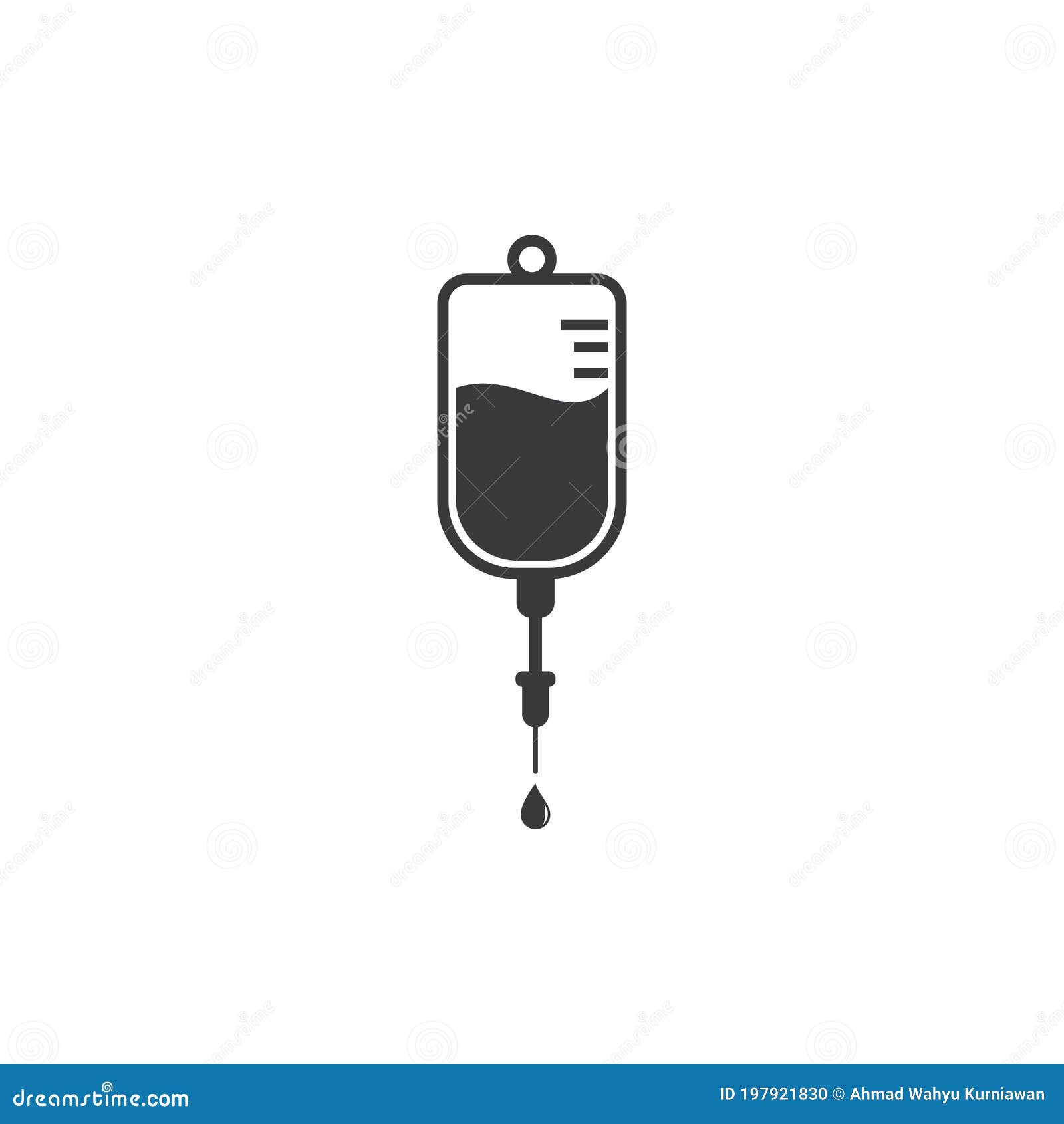 Infusion icon stock vector. Illustration of doctor, medication - 197921830