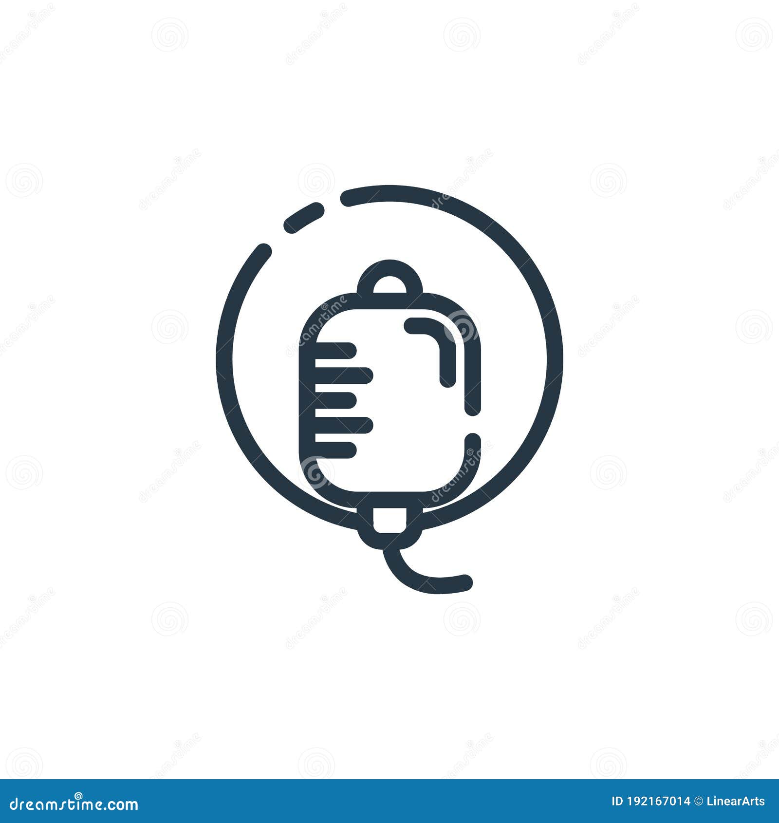 Infusion Icon Vector from Hospital Concept. Thin Line Illustration of ...