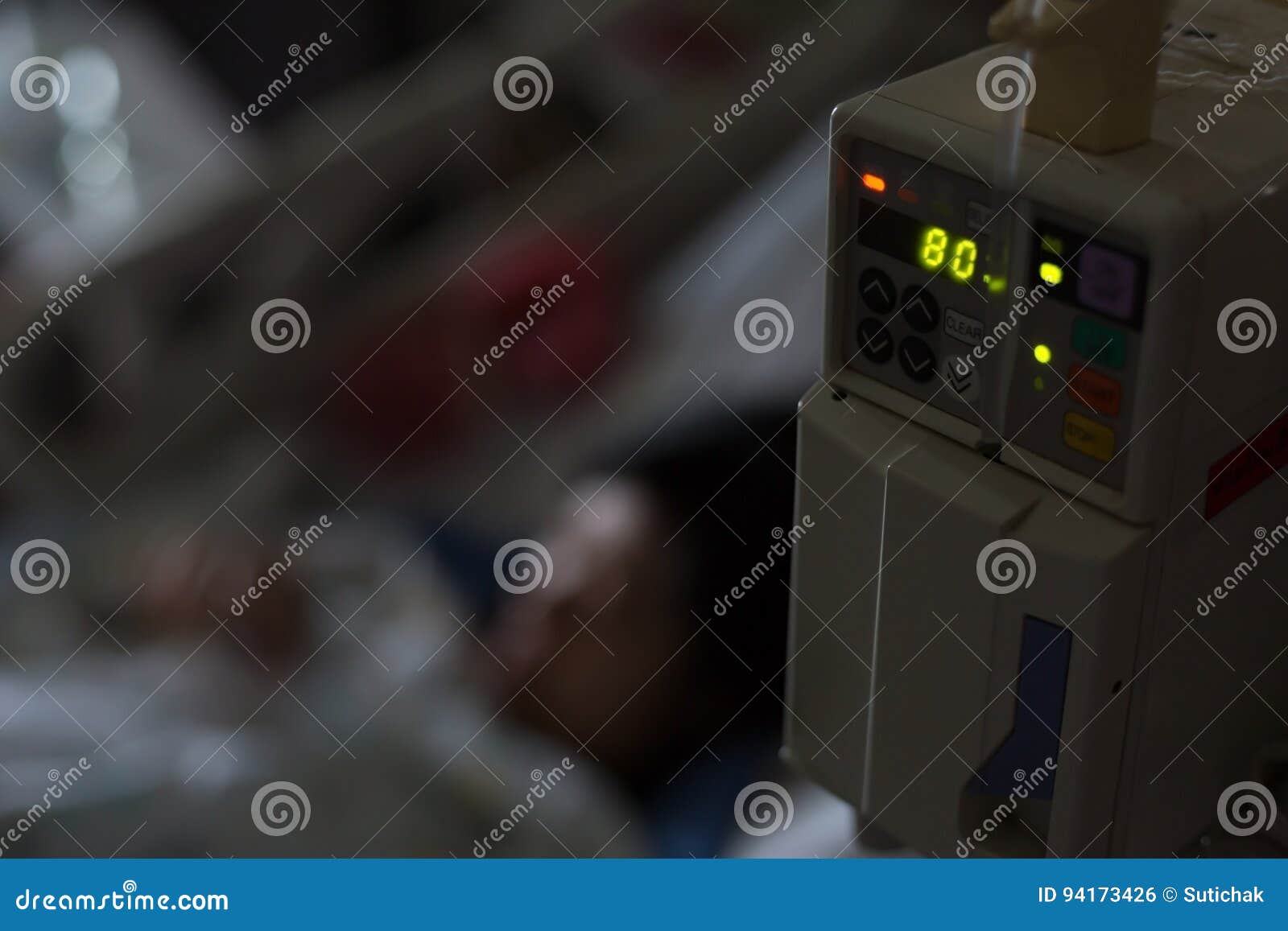 Infusion IV Solution Automatic Machine Stock Photo - Image of emergency ...