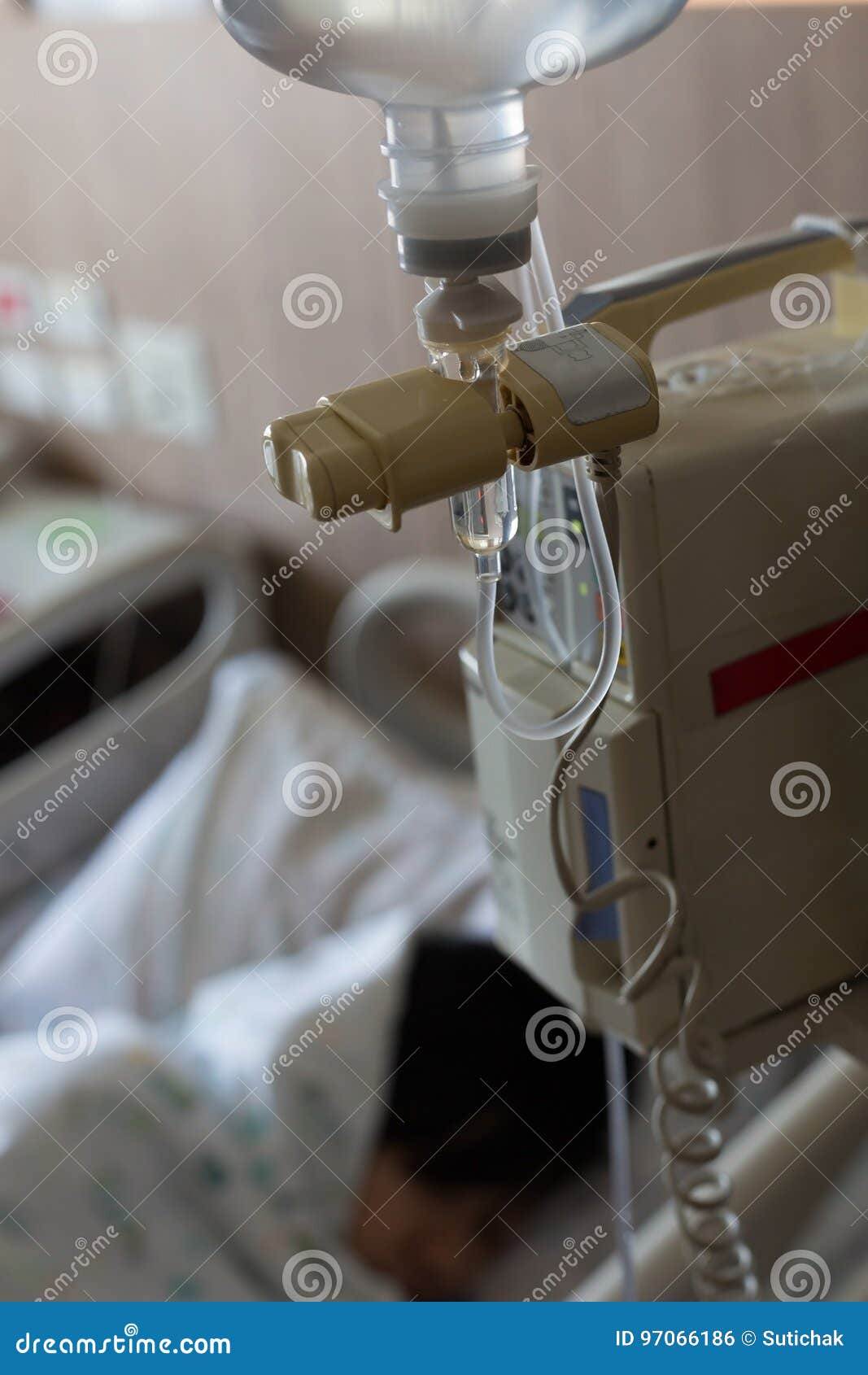 Infusion IV Solution Automatic Machine Stock Photo - Image of physician ...