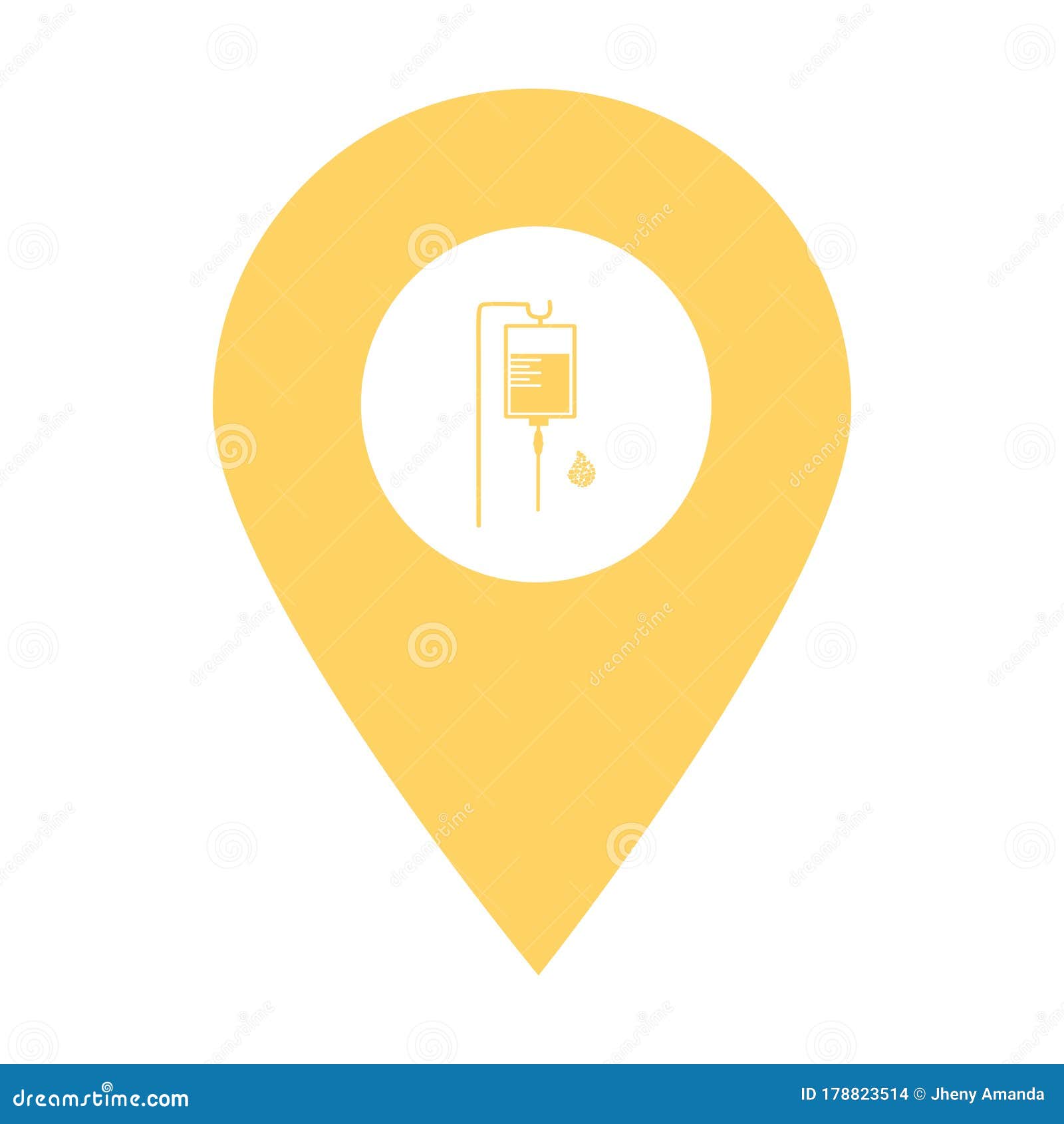 Infusion Location Map Pin Icon. Element of Map Point for Mobile Concept ...