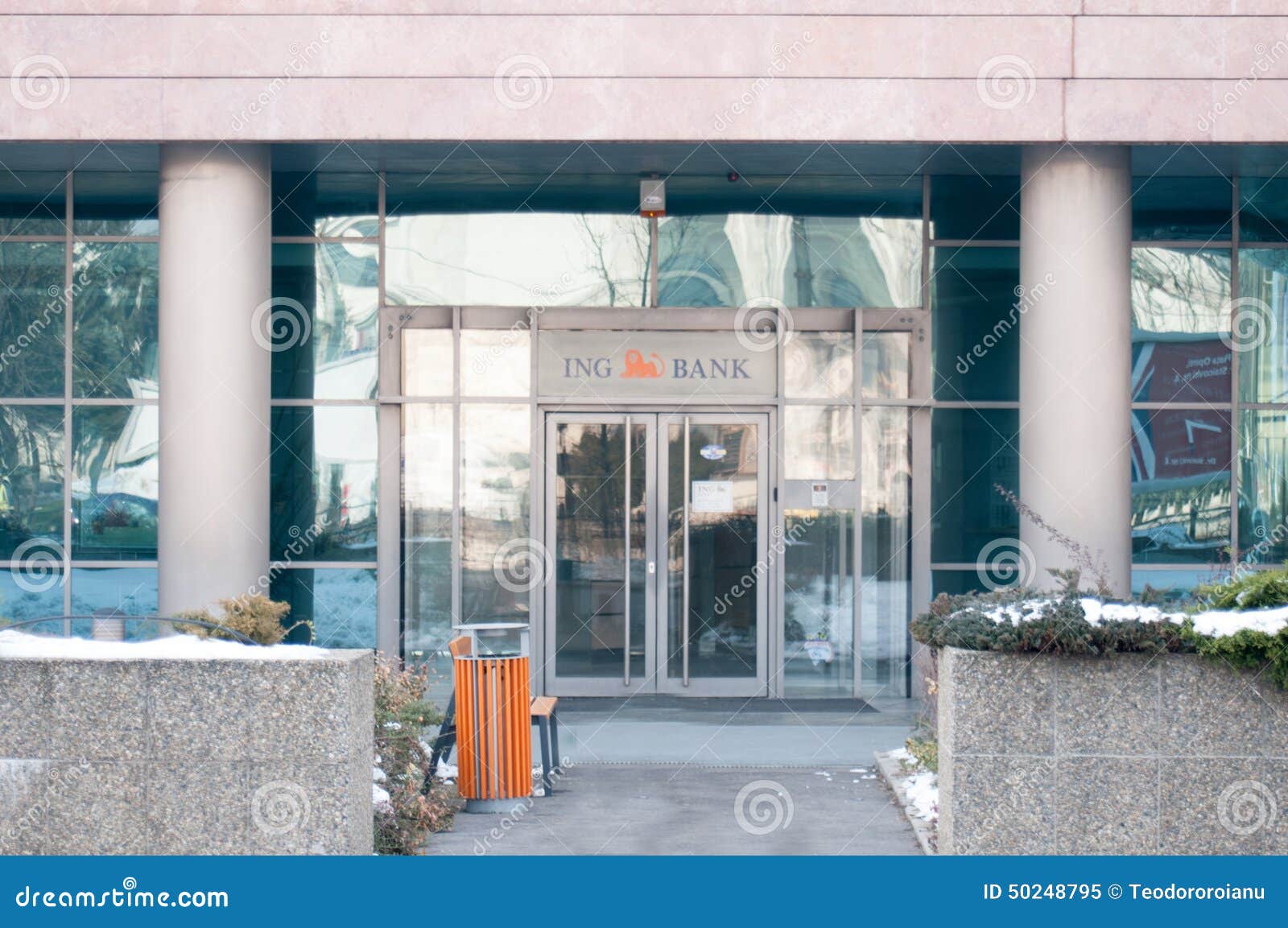 Ing bank branch editorial image. Image of architecture - 50248795