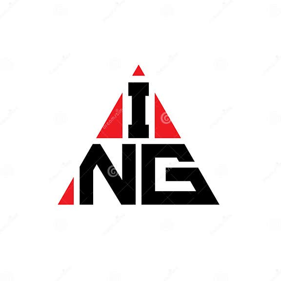ING Triangle Letter Logo Design with Triangle Shape. ING Triangle Logo ...