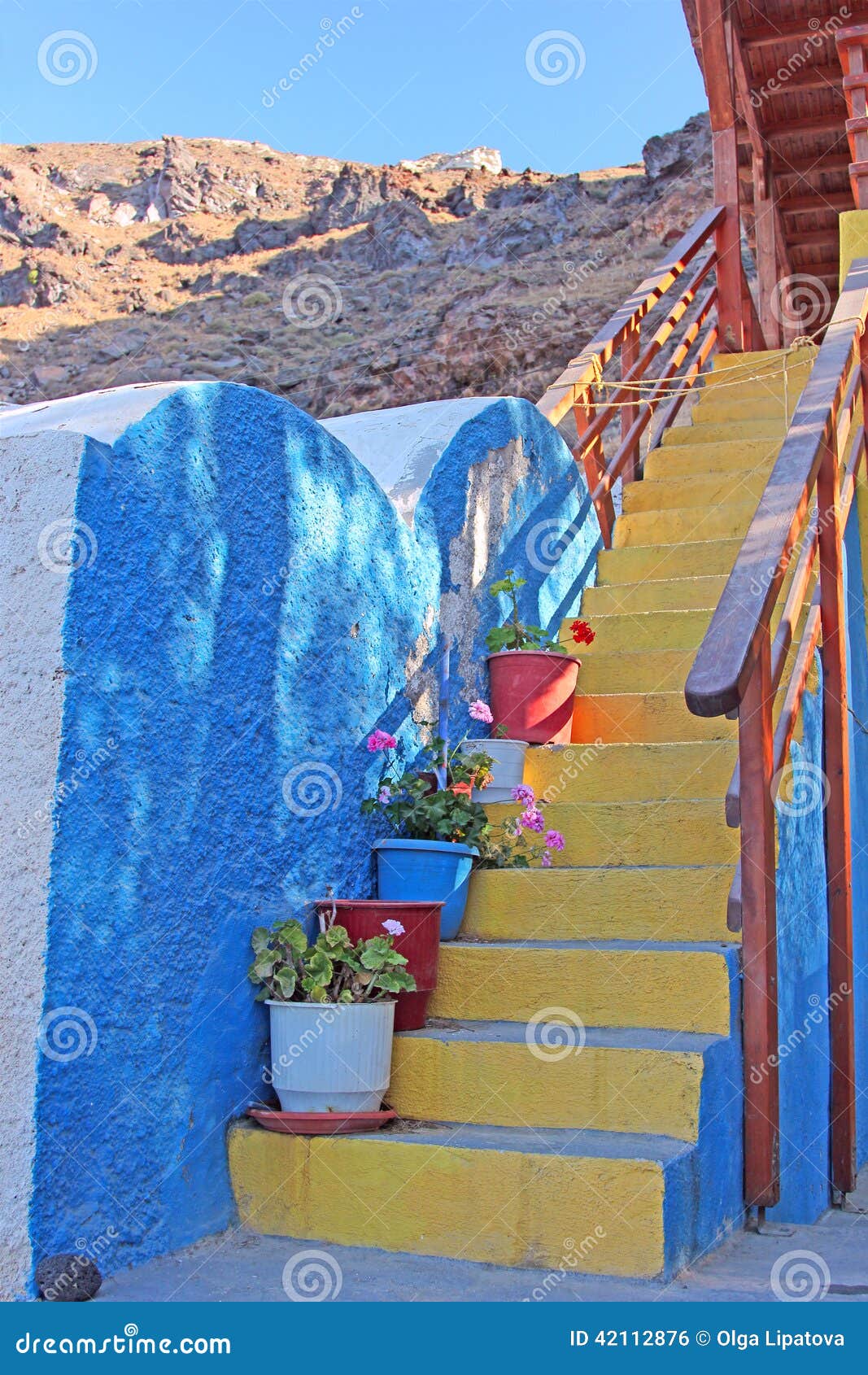 Ingang Aan Een Traditioneel Grieks Huis Stock Foto - Image of gebouw ...