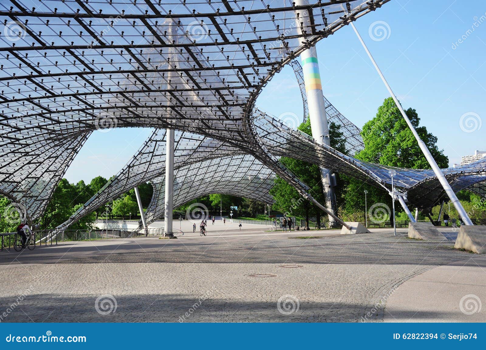 Ingang Aan Het Stadion Van Olympiapark Redactionele Stock Afbeelding ...