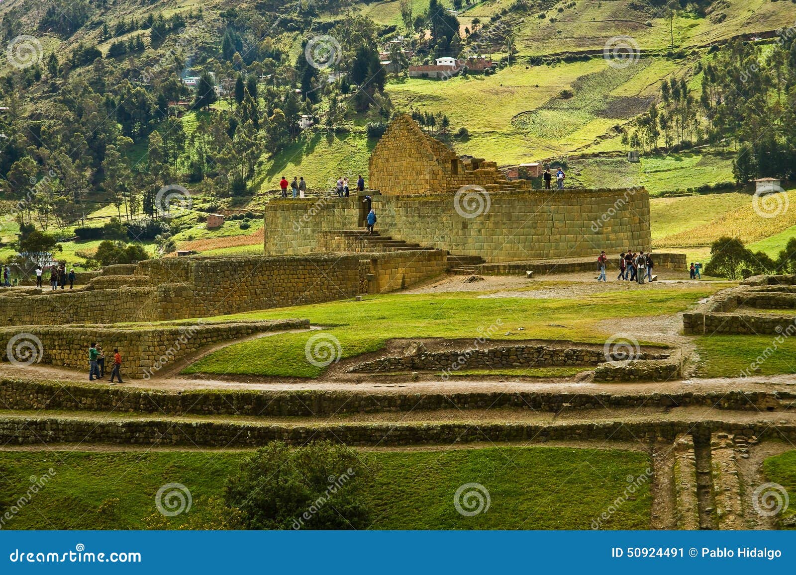 Ingapirca Important Inca Ruins in Ecuador Stock Image - Image of hill ...