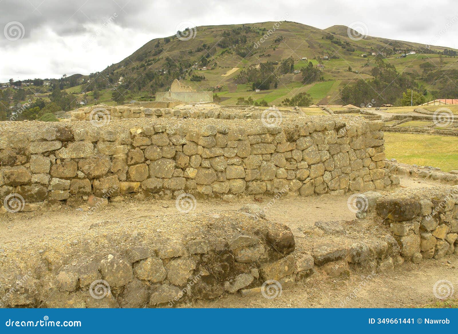 Ingapirca Temple of the Sun in Ecuador Stock Image - Image of defensive ...